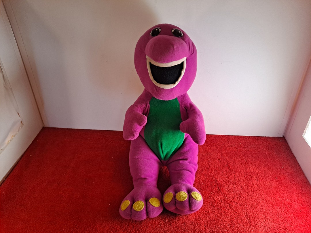 Vintage Talking Barney Doll, Large Barney Doll, Large Barney, Barney and Friends, Pbs Kid, Lyon ...