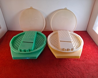 Vintage Tupperware #786 Jadeite Green Grater/shredder & Bowl Set #8137 ...