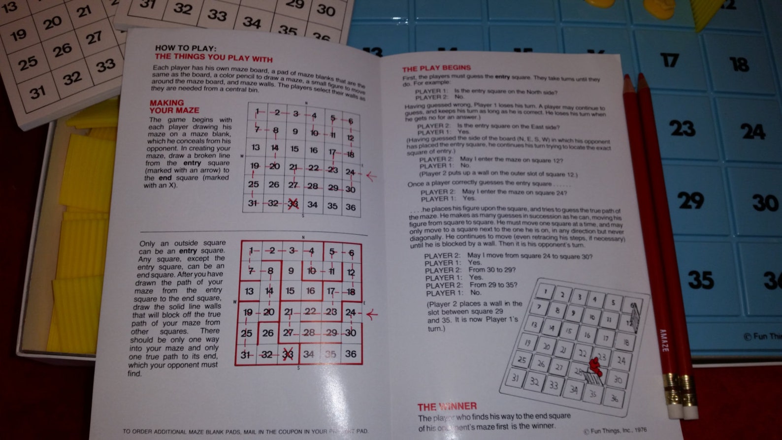 Vintage Amaze Game / 1976 Fun Things Inc. / Maze Game - Etsy