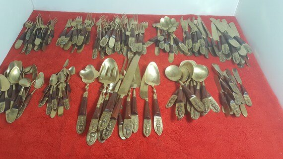 Vintage Siam Thailand Flatware Silverware Full Set 144 - Etsy