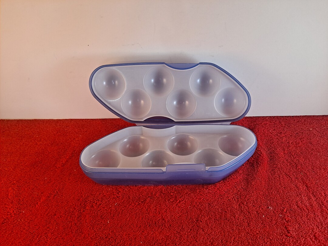 Vintage Tupperware Egg Container, 6 Egg Holder, Camping Cooking Gear ...
