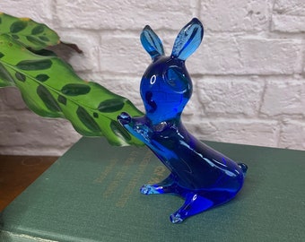 Blenko Rabbit - Etsy