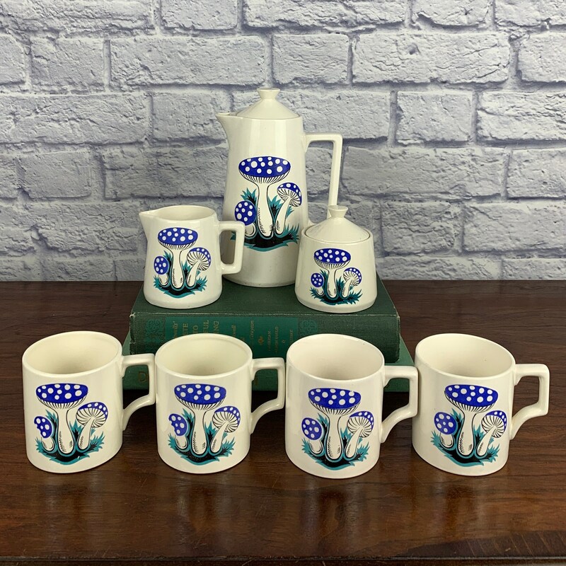Mushroom Tea Set - Etsy