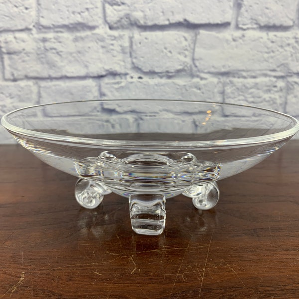 Footed Crystal Bowl - Etsy