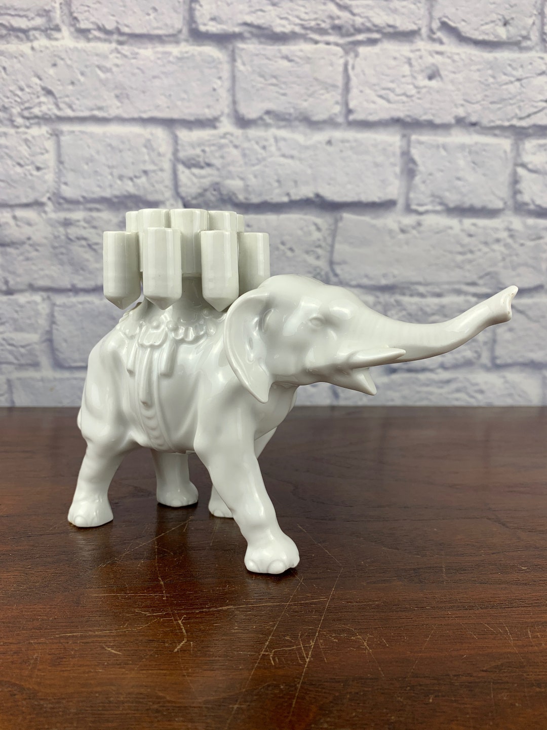 Porcelain Elephant Cigarette Dispenser Holder Art Deco Bavaria Solid ...