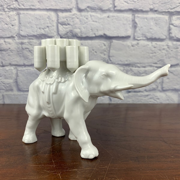 Porcelain Elephant - Etsy