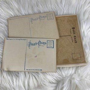 Two Antique Birthday Postcards in Box Ribbon Flowers 1916 - Etsy