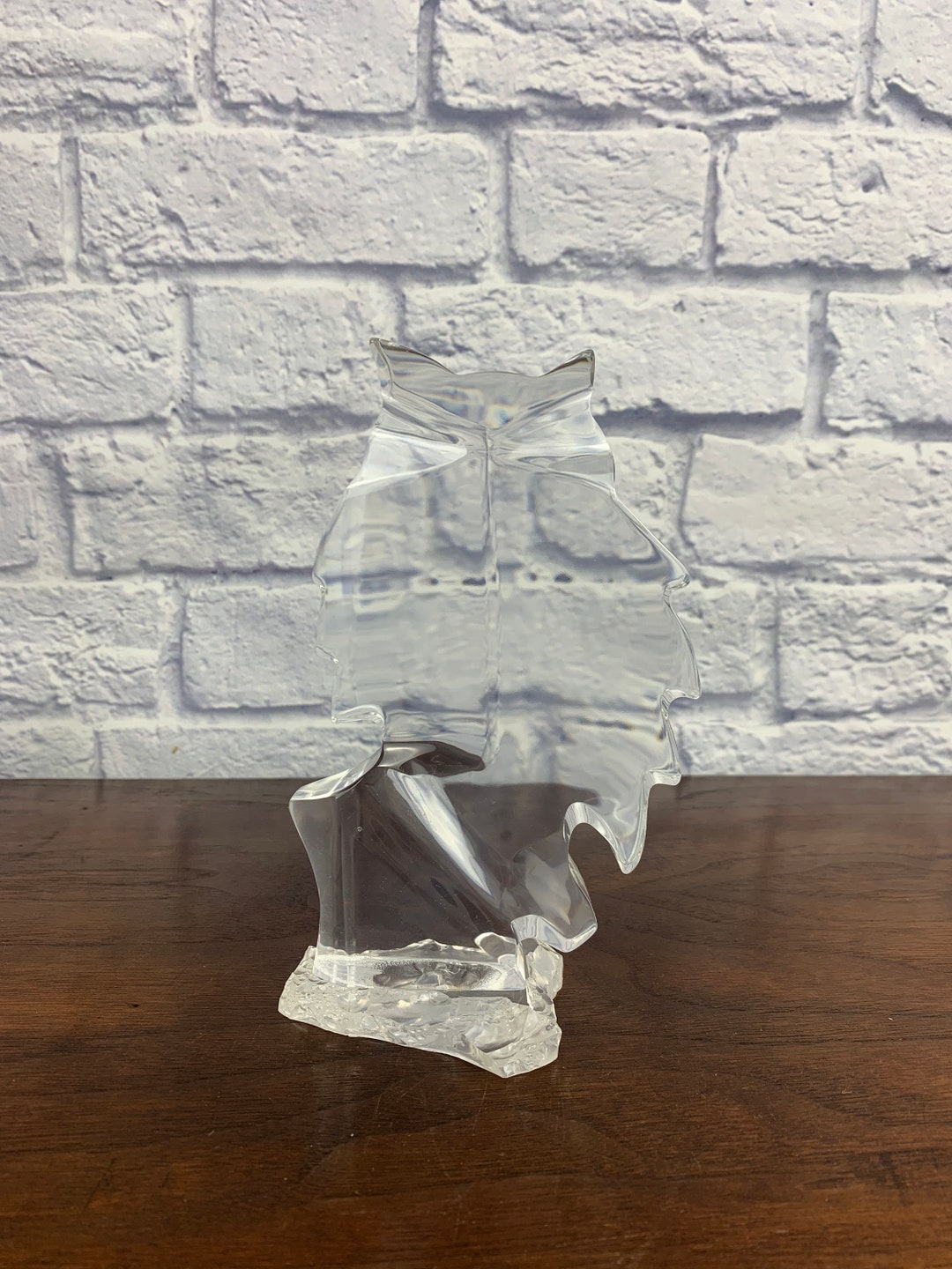 Vintage Lucite Owl Silhouette Figurine Mid Century Home Decor - Etsy