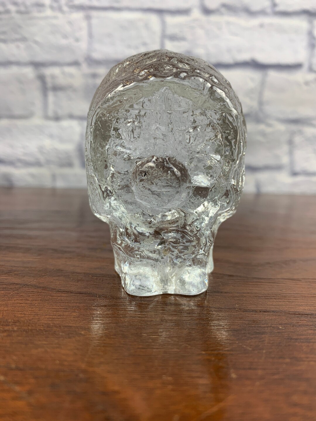 Pukeberg Clear Glass Troll Paperweight Mid Century Scandinavian ...