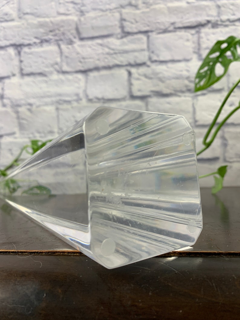 Herb Ritts Astrolite Lucite Obelisk Sculpture 19 Inch Mid | Etsy