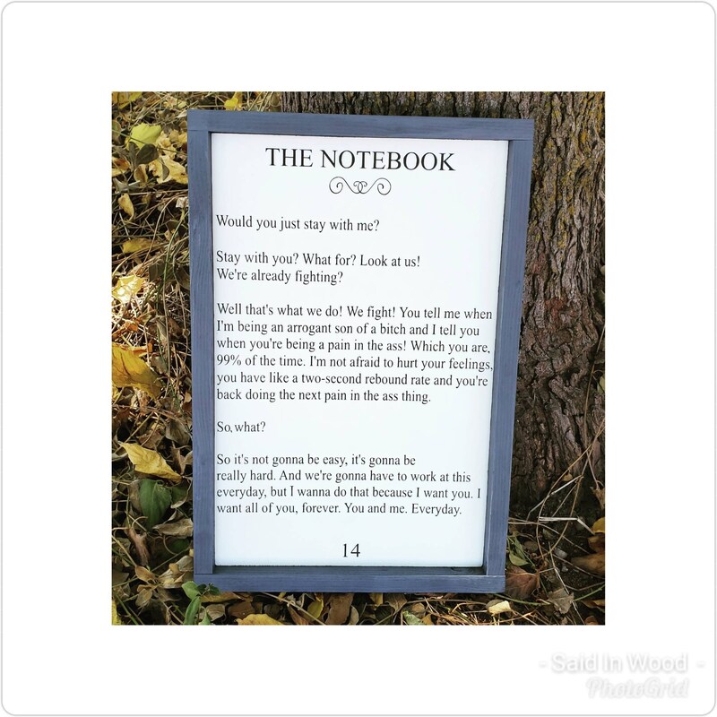 The Notebook Movie - Etsy