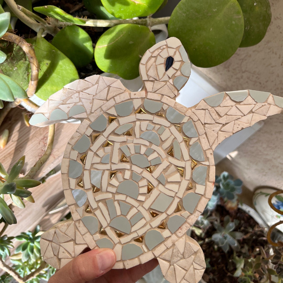Mosaic Turtle Wall Art, Sea Turtle Decor, Small Wall Art, Turtle Wall ...