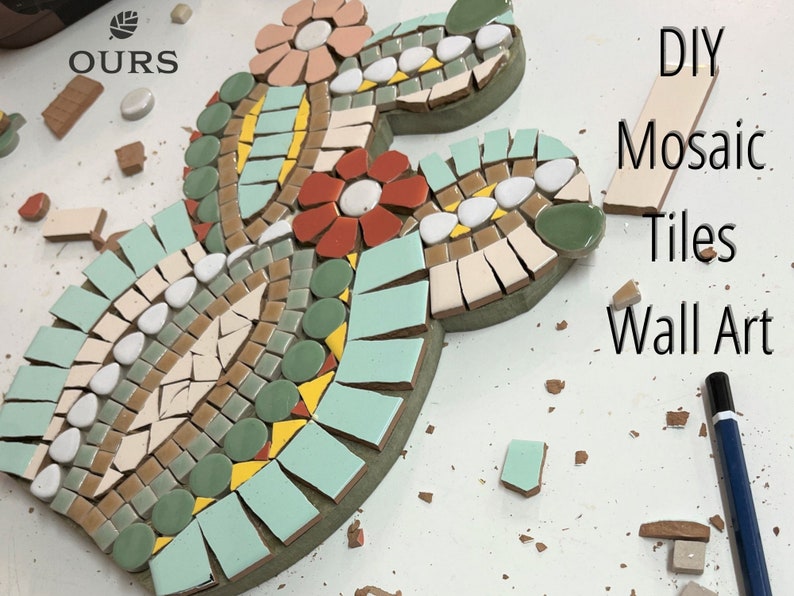 DIY Mosaic Kit for Adults, Mosaic Tile Kits, DIY Cactus Wall Art ...