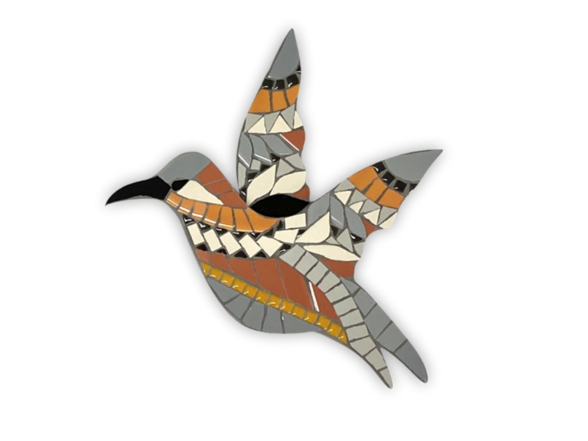 Orange and Gray Wall Art Hummingbird Wall Art Hummingbird - Etsy