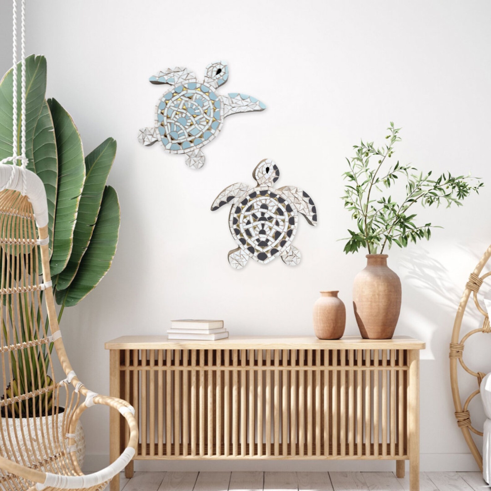 Mosaic Turtle Wall Art, Sea Turtle Decor, Small Wall Art, Turtle Wall ...