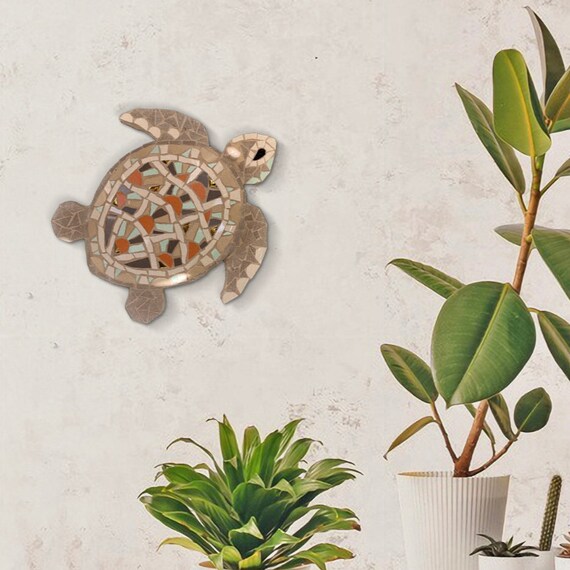 Sea Turtle Wall Art Mosaic Turtle Wall Hanging Small Wall | Etsy