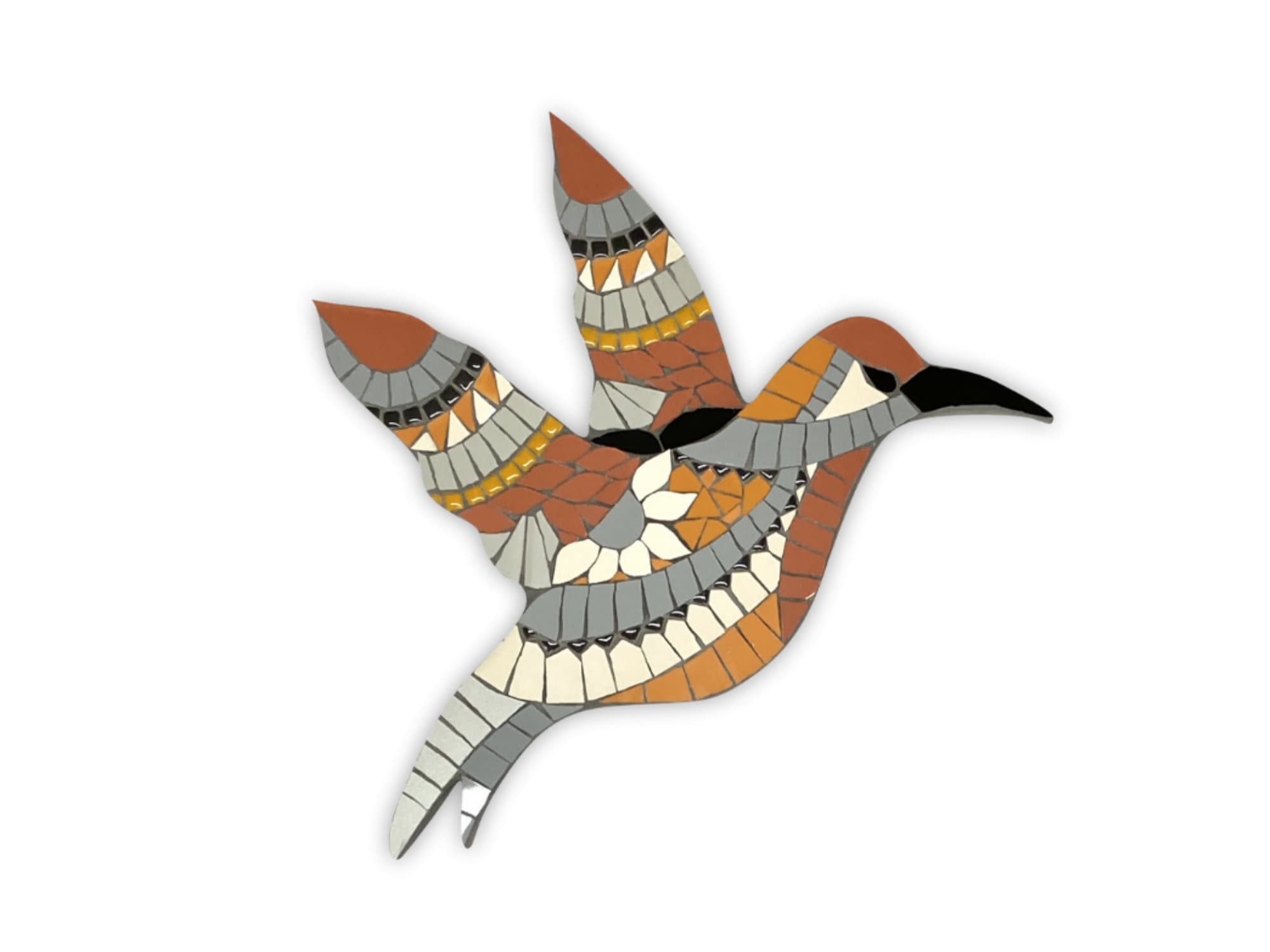 Orange and Gray Wall Art Hummingbird Wall Art Hummingbird - Etsy