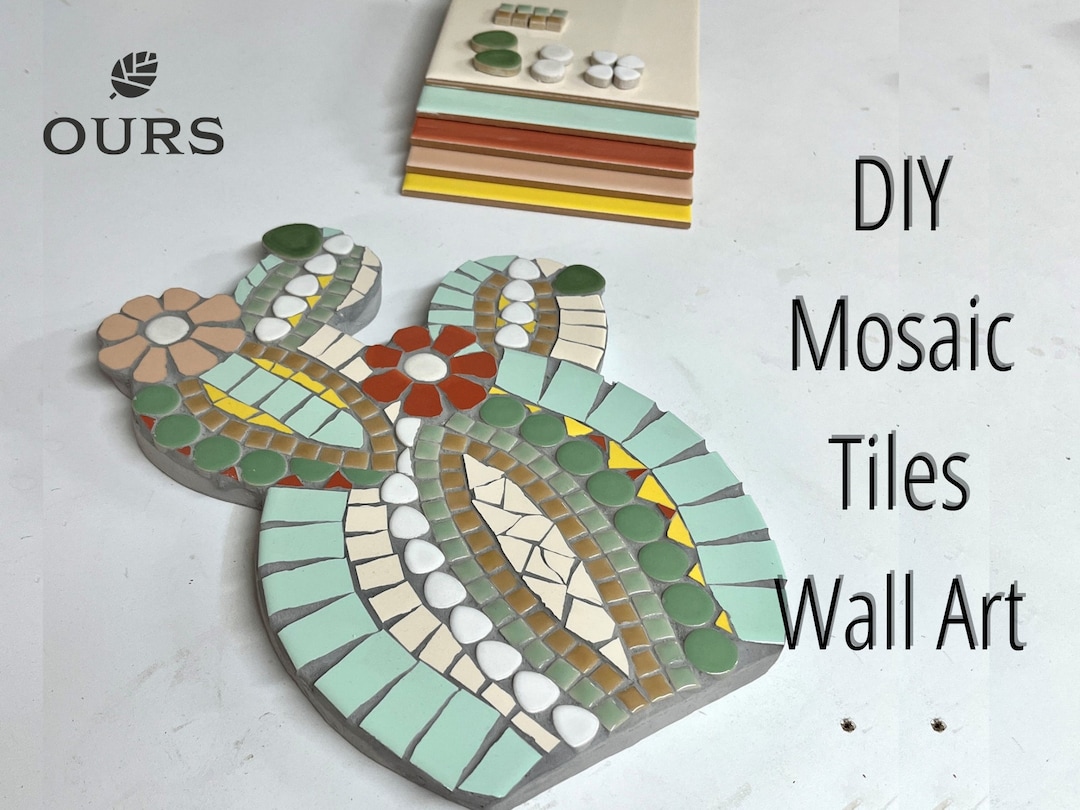 DIY Mosaic Kit for Adults, Mosaic Tile Kits, DIY Cactus Wall Art ...