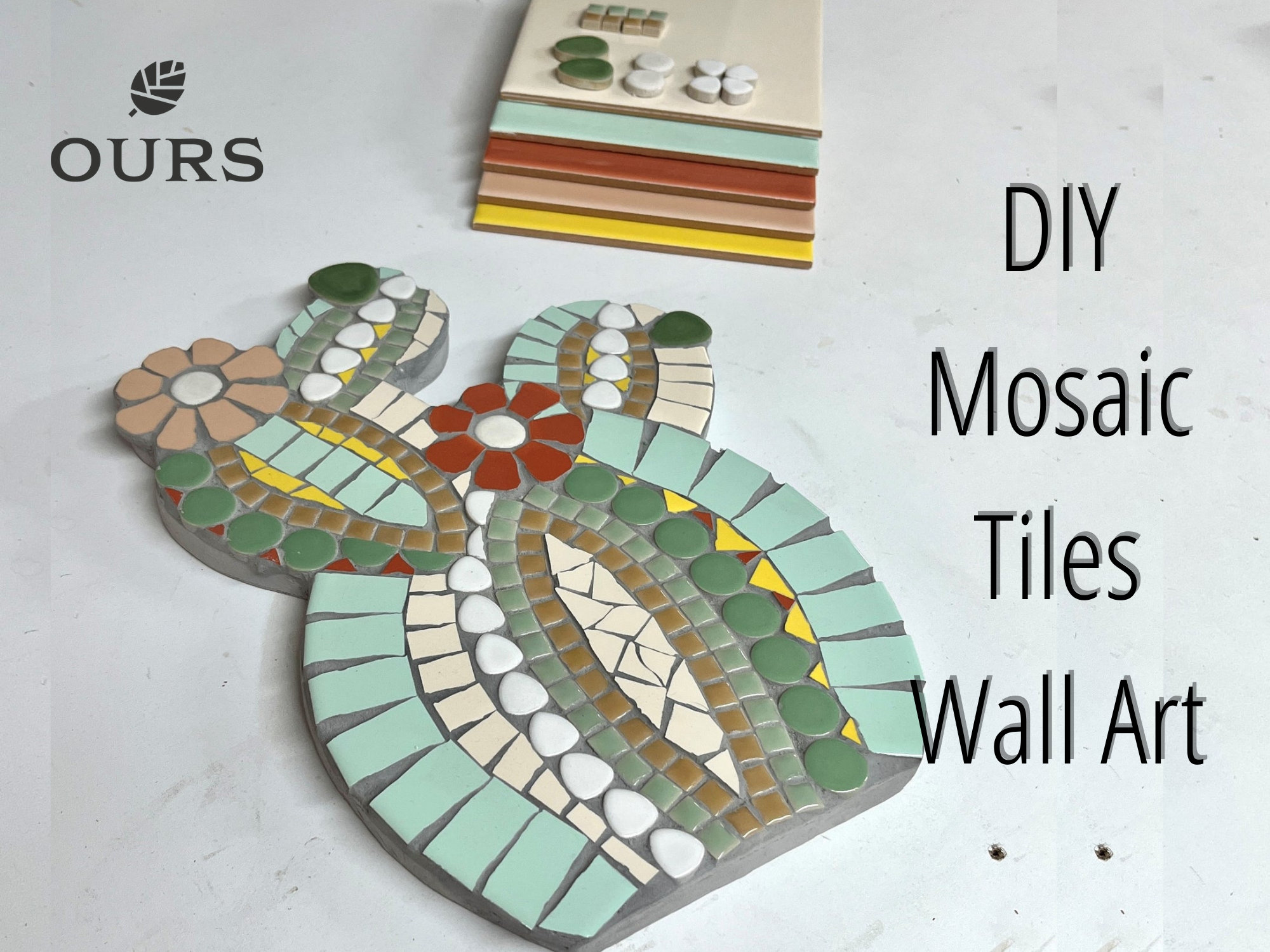 DIY Mosaic Kit for Adults, Mosaic Tile Kits, DIY Cactus Wall Art ...