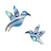 Turquoise Ceramic Wall Art Ceramic Bird Wall Decor Ceramic - Etsy