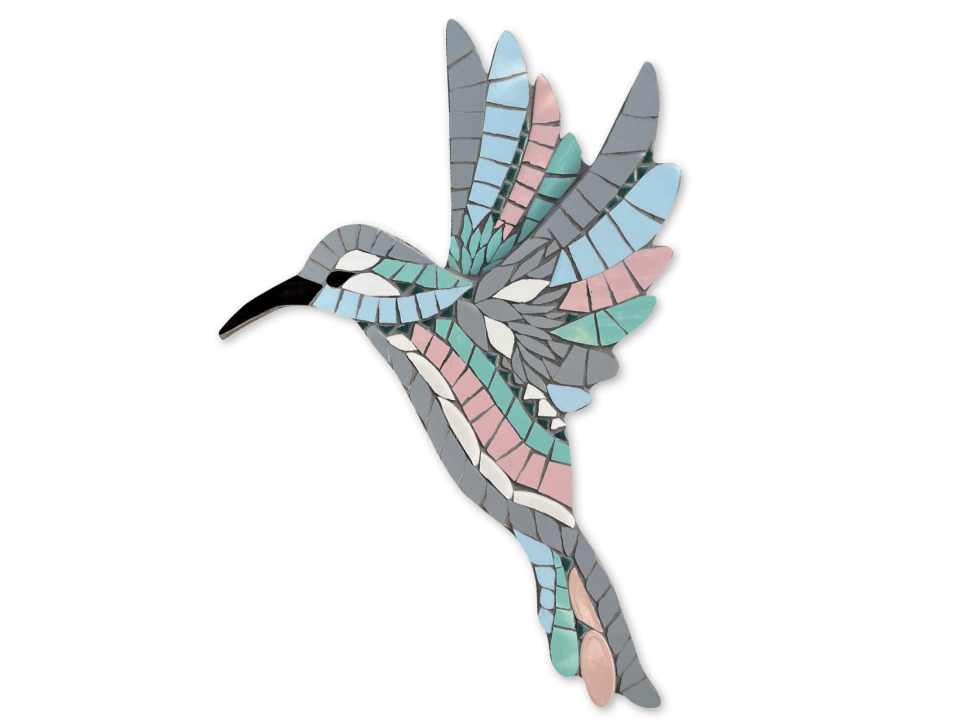 Mosaic Hummingbird Pottery, Mosaic Tile Wall Art, Ceramic Birds for ...