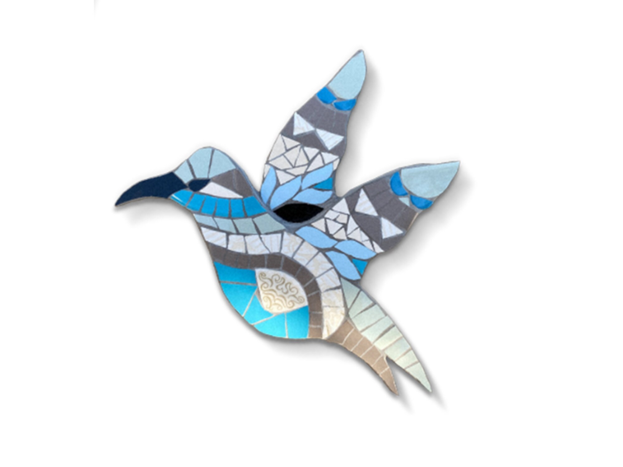 Turquoise Ceramic Wall Art, Ceramic Bird Wall Decor, Ceramic Tile Art ...