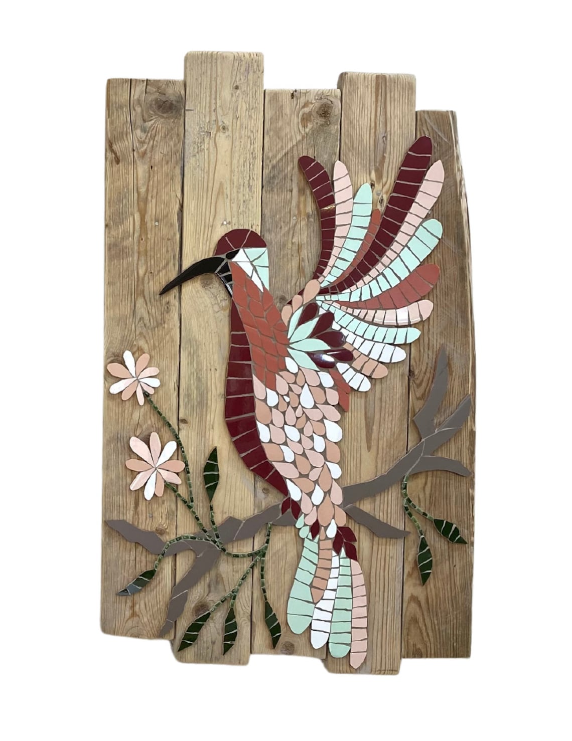 Mosaic Hummingbird Wall Art Hummingbird Wall Tiles Framed - Etsy
