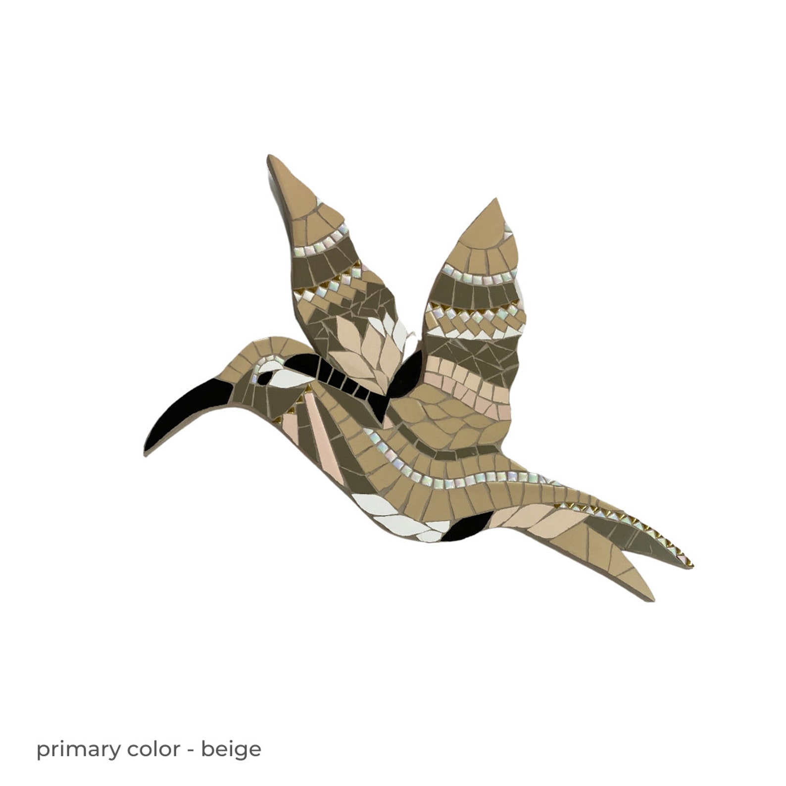 Mosaic Hummingbird Decor, Mosaic Birds Wall Art, Unique Animal Wall Art ...