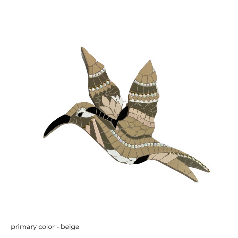 Mosaic Hummingbird Decor, Mosaic Birds Wall Art, Unique Animal Wall Art ...