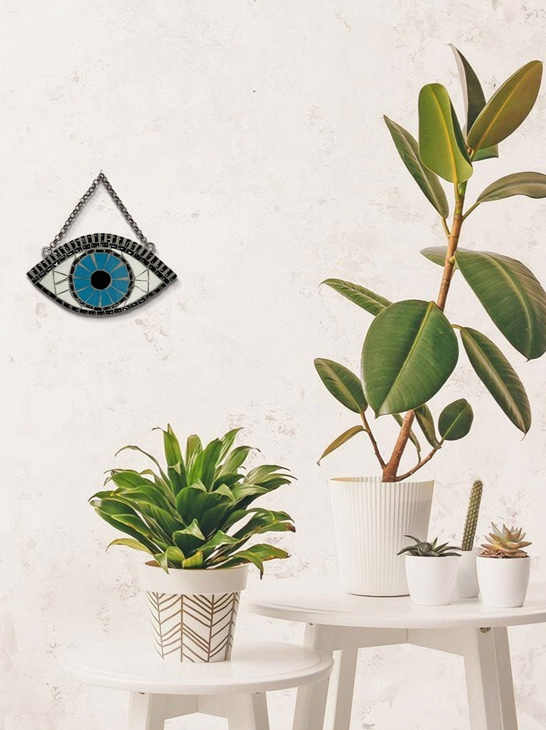 Evil Eye Home Decor, Third Eye Wall Decor, Evil Eye Mosaic Artwork ...