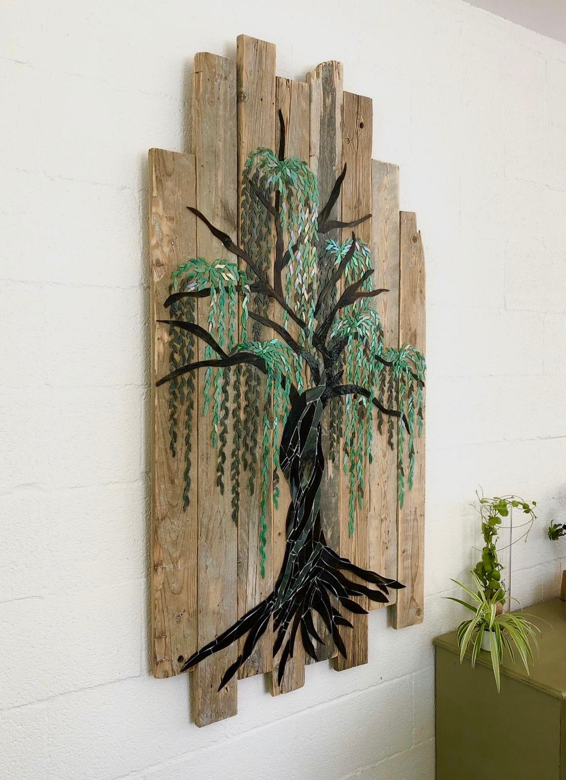 Tree Art Work / Mosaic Home Art / Mosaic Wall Art - Etsy