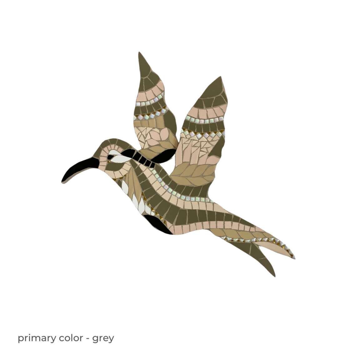 Mosaic Hummingbird Decor, Mosaic Birds Wall Art, Unique Animal Wall Art ...