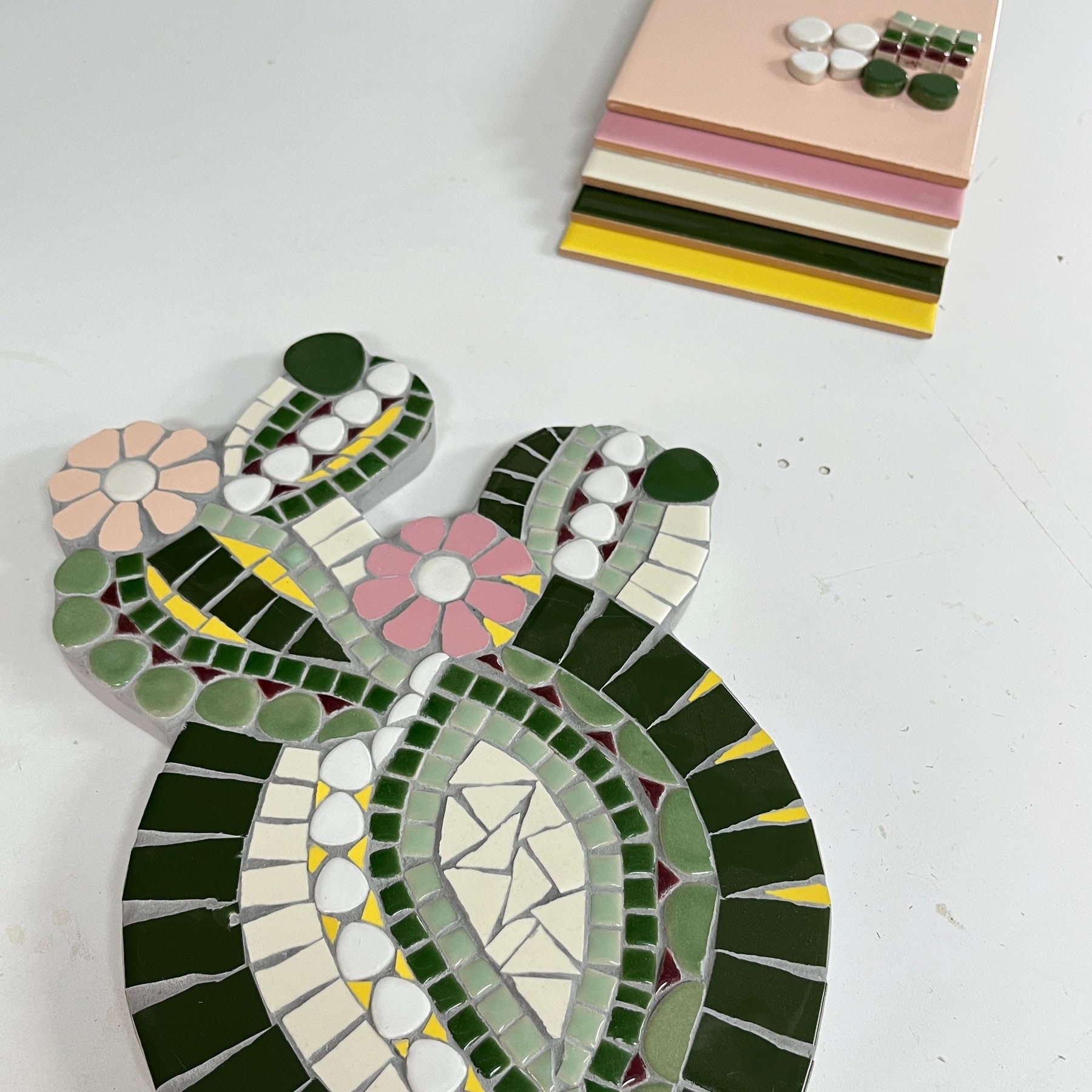 DIY Mosaic Art Kit for Adult, Cactus Tile Art Kit, Mosaic Substrate ...