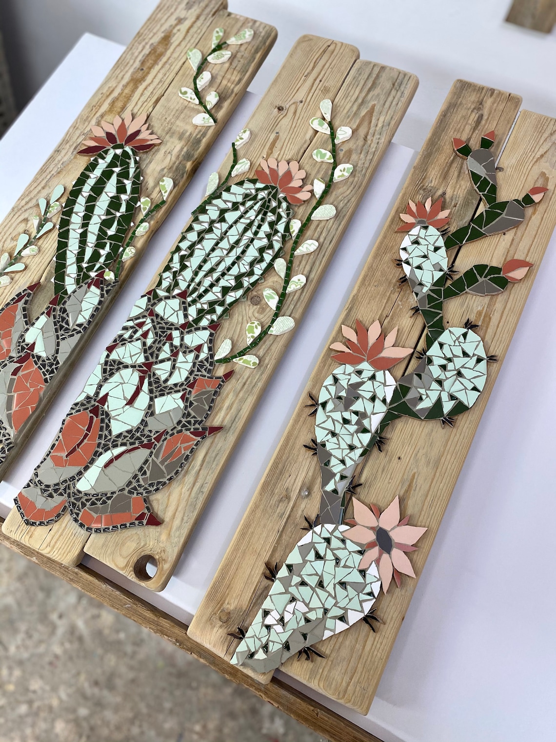Cactus Wall Art / Mosaic Wall Art / Mosaic Home Art - Etsy