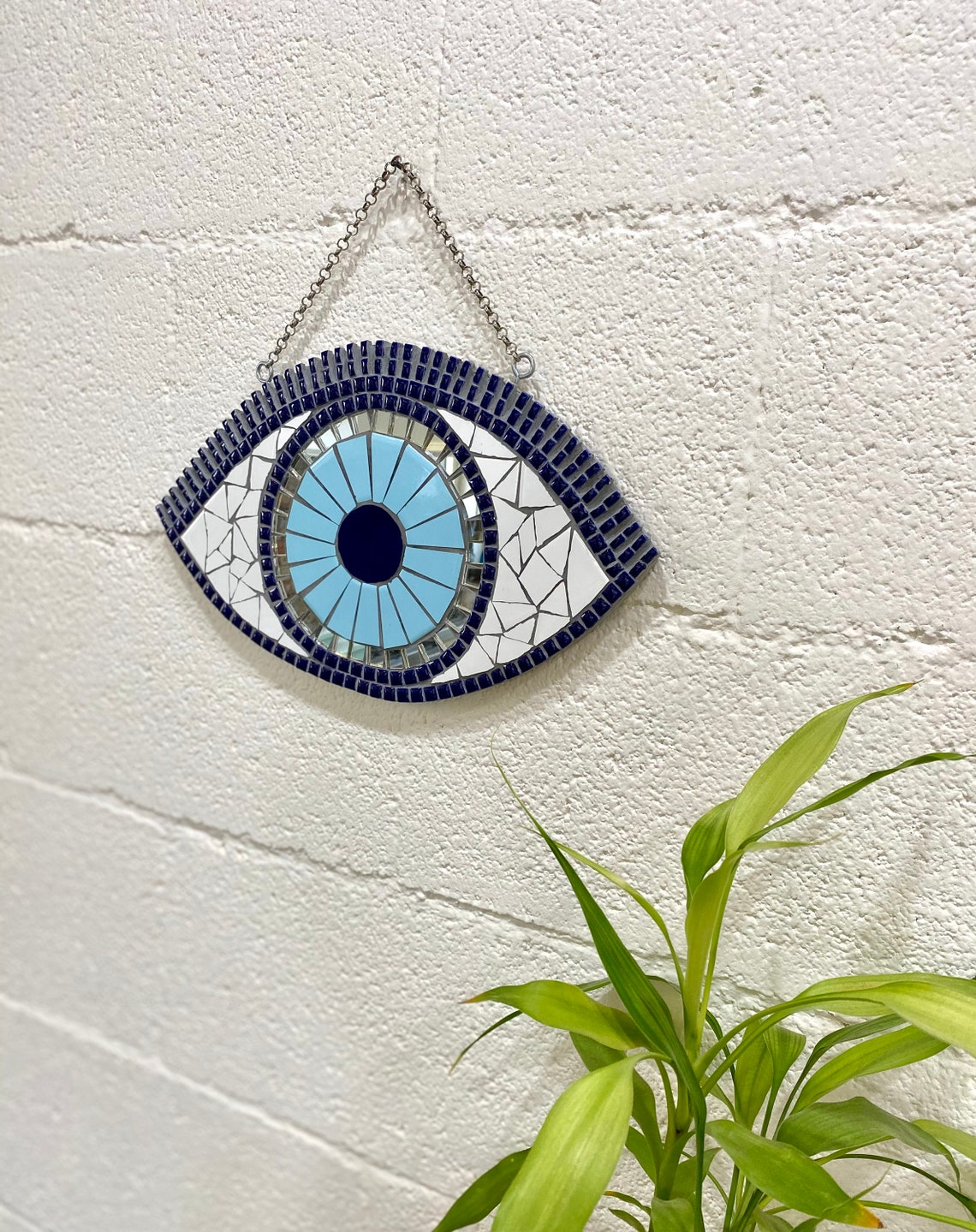 Outdoor Evil Eye Mosaic Wall Art Evil Eye Mosaic Painting | Etsy