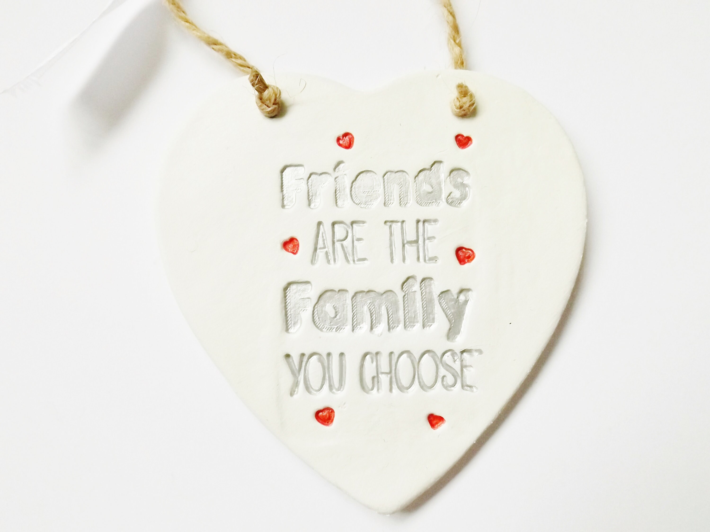 Paper Friendship Cards Friendship quote card with wooden heart ...