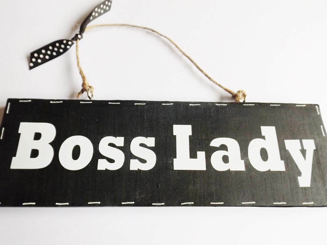 Boss Lady Door Sign Wall Hanging Plaque Home Office Decor Gift | Etsy