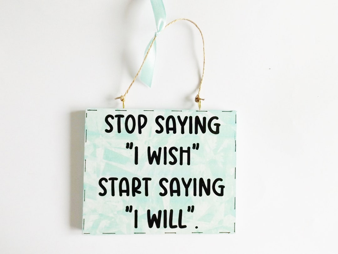 Empowering Inspiring Life Quote Wall Plaque Mindfulness Affirmation ...