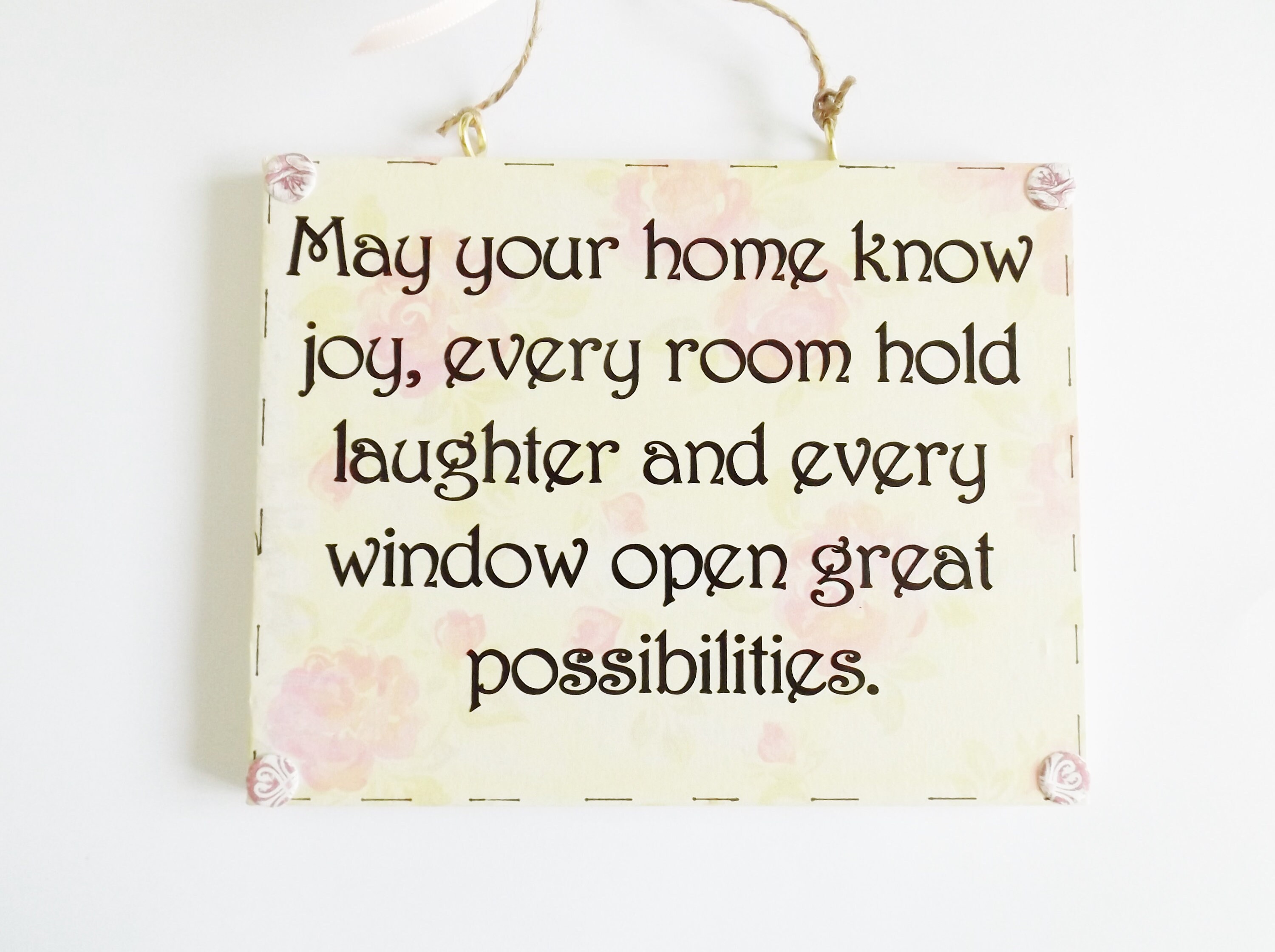 Home Blessing Proverb Wall Plaque New Home Quote Sign Home Decor ...