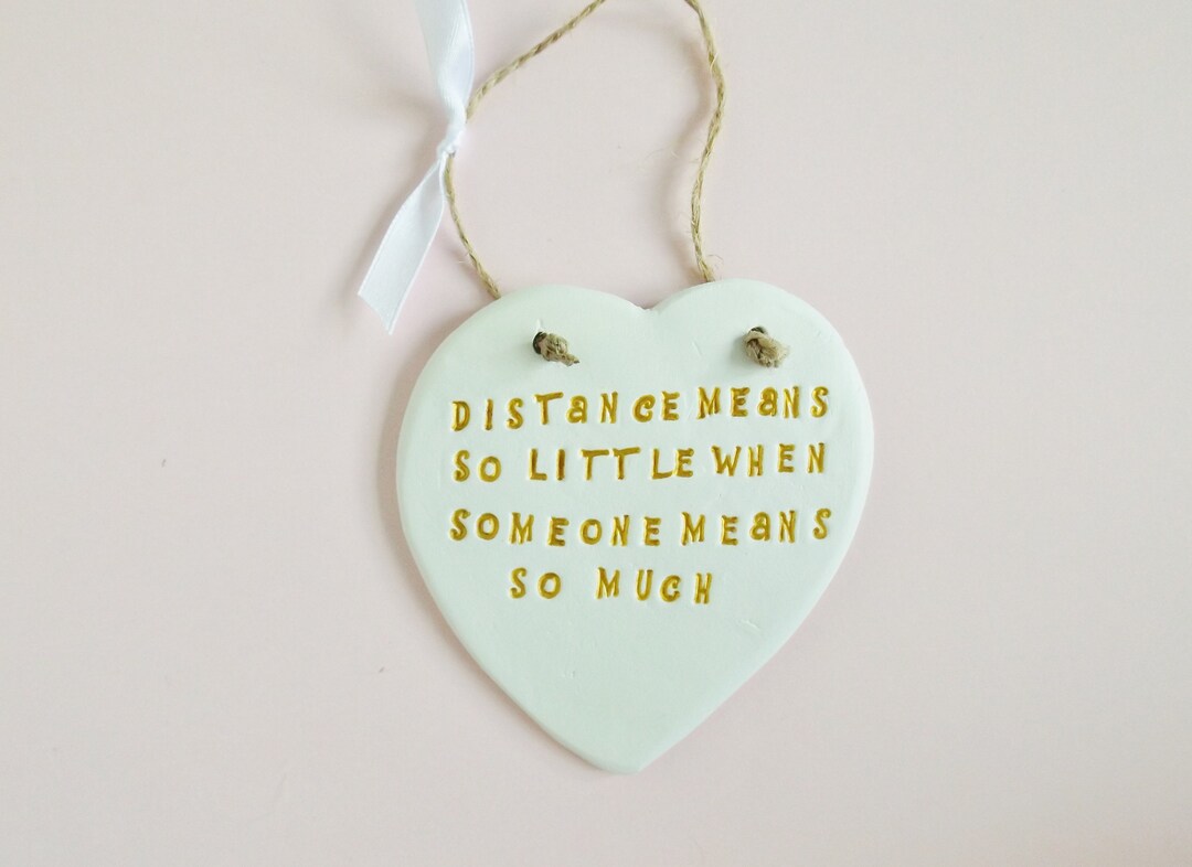 Absent Someone Special Quote Heart Distance Thoughtful Ornament Wall ...