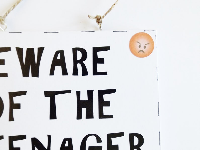 Beware Teenagers Bedroom Door Sign Wall Plaque Home Decor - Etsy