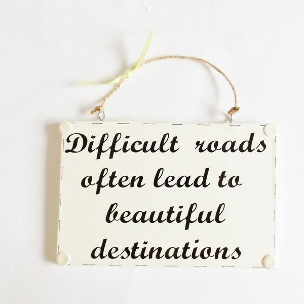 Difficult Times Sign - Etsy