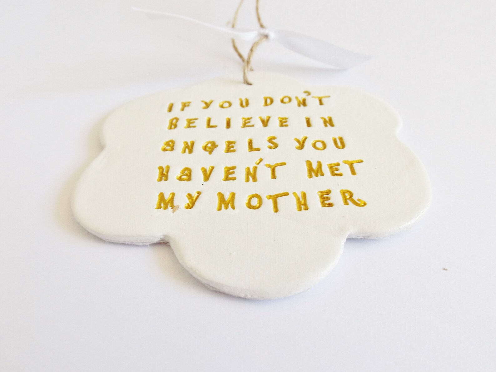 Mothers Are Angels Quote Ornament Home Decor Sentimental Wall Plaque ...