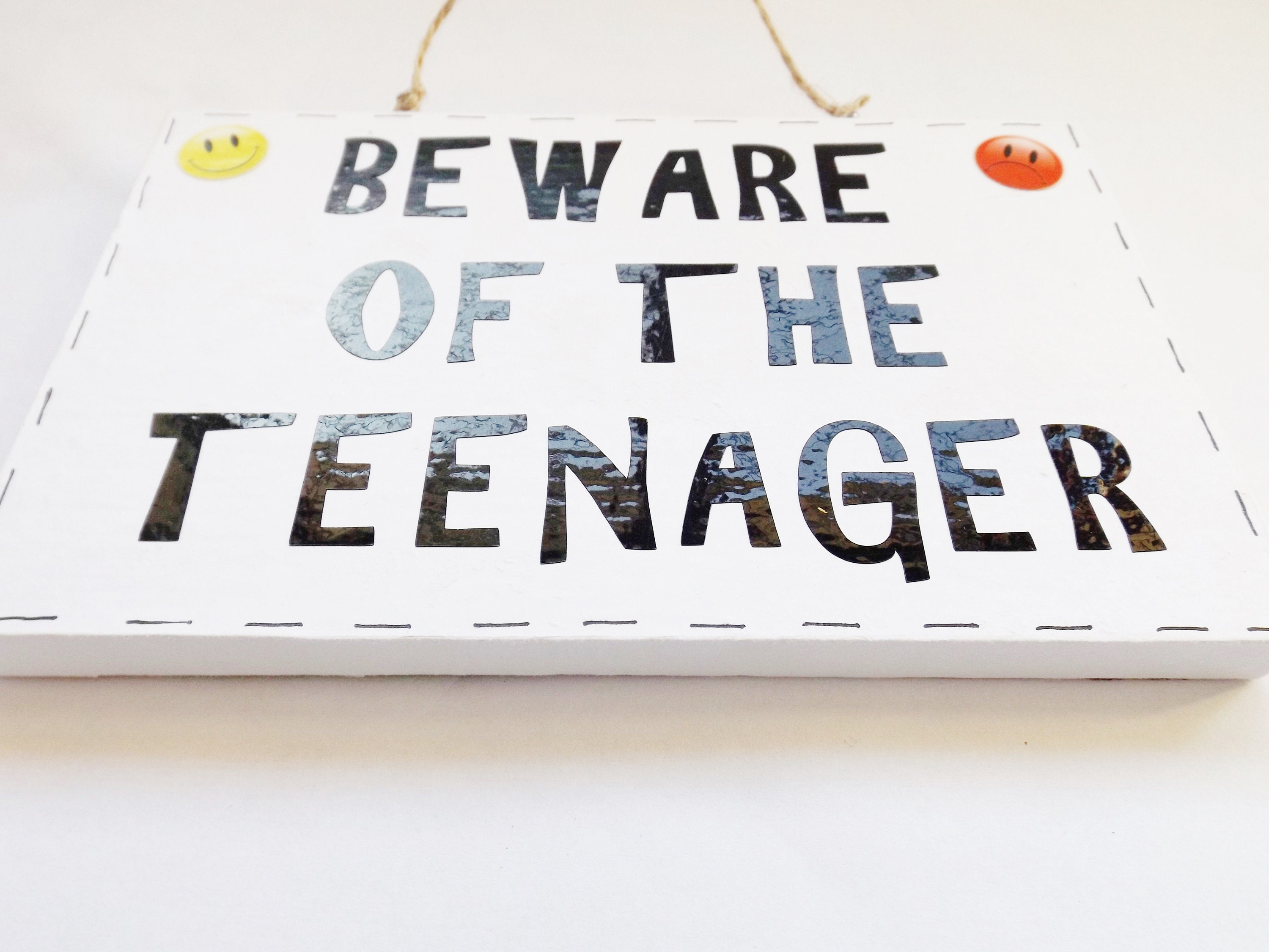 Beware Teenagers Bedroom Door Sign Wall Plaque Home Decor | Etsy UK