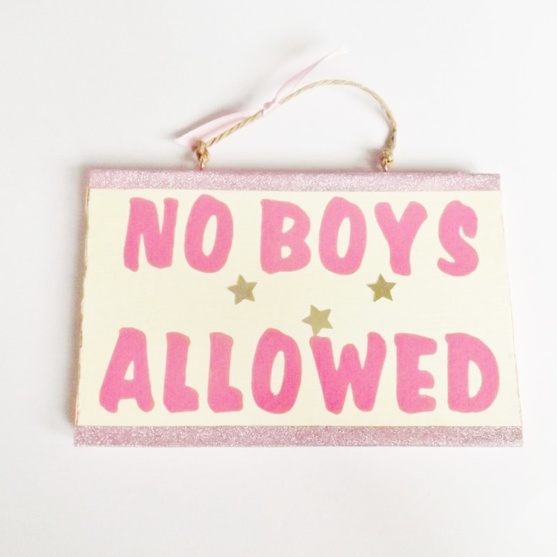 No Girls Allowed Signs - Etsy