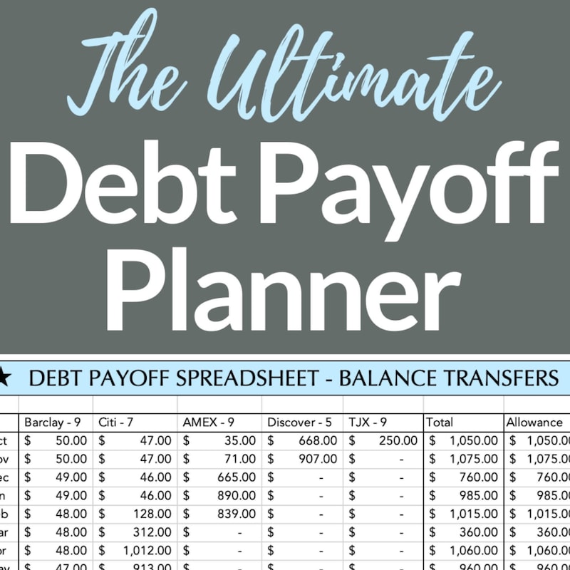 Ultimate Debt Payoff - Etsy