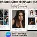 COMP CARD TEMPLATE Bundle Instant Download Model Comp Card Template ...