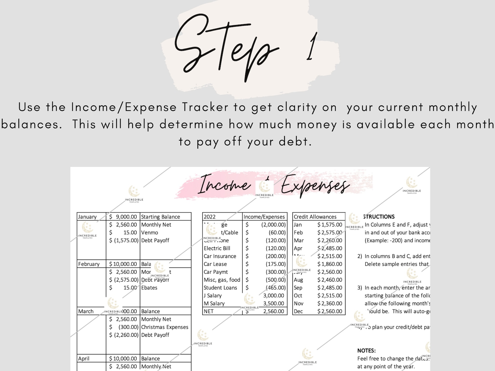 Debt Tracker | Excel Template, Debt Payoff Planner, Debt Repayment ...