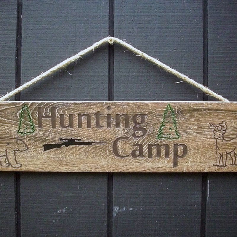 Hunting Camp Sign - Etsy