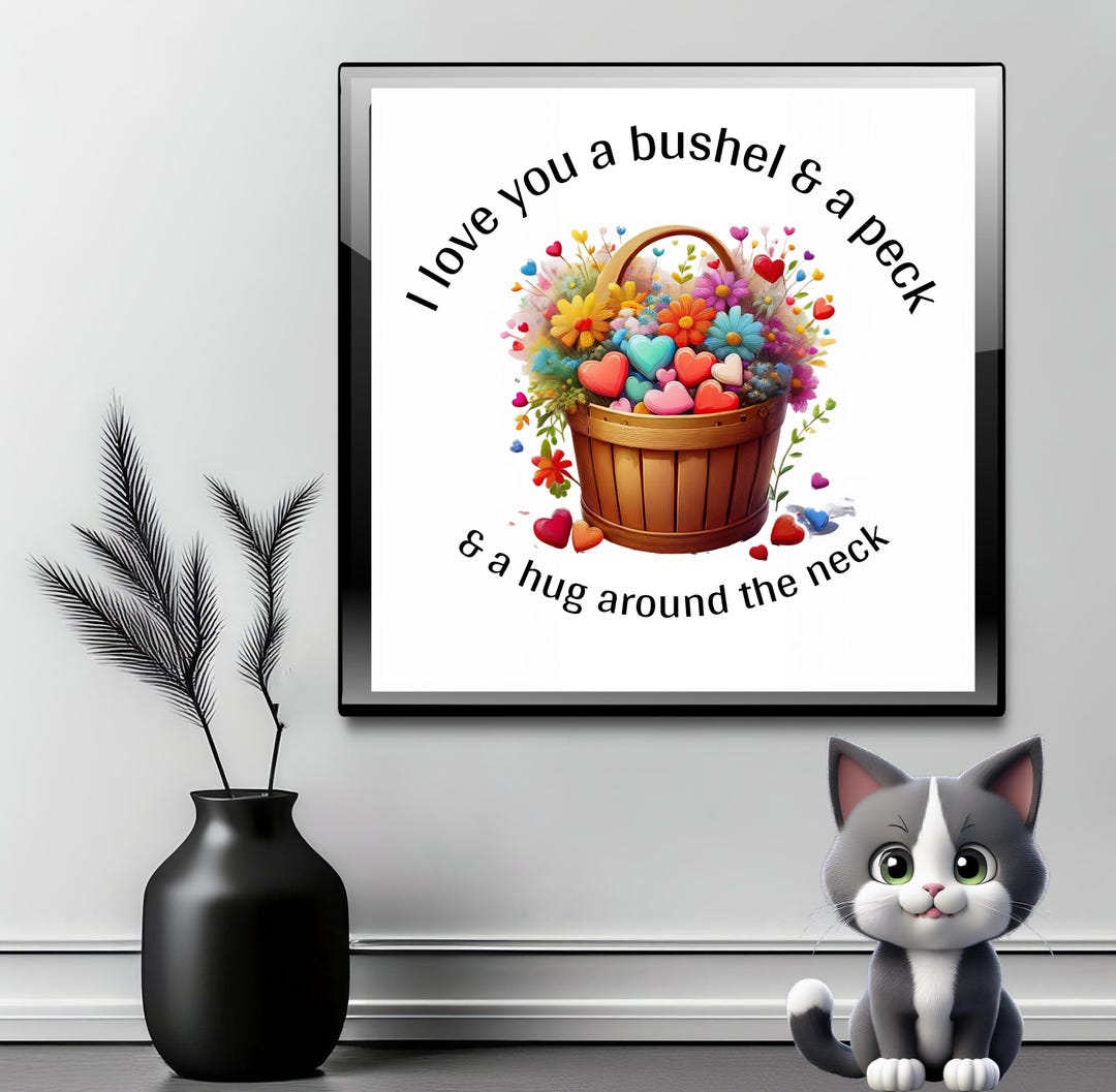 I Love You Kids Room Art Print – Bushel and Peck (digital Download) - Etsy